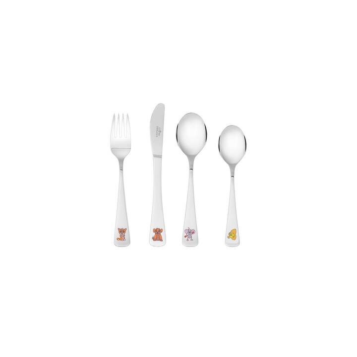 ANIMALS Children 4 Piece 18/10 Stainless Steel Flatware Set - Overstock ...