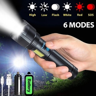 Rechargeable LED Flashlight 90000 High Lumen Powerful Flashlight - Bed ...