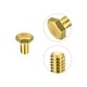 Brass Hex Bolts, 1pcs Fully Thread Grade 4.8 Machine Screws - Brass ...