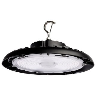 240 Watt UFO LED High Bay 5000K 34560 Lumens 120-277 Volt Black Finish ...