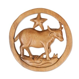 Novica Handmade Taurus Firmament Wood Relief Panel - Bed Bath & Beyond ...