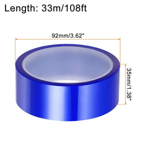 2 Rolls Heat Tape High Temperature 35mmx33m Sublimation Tape Blue ...