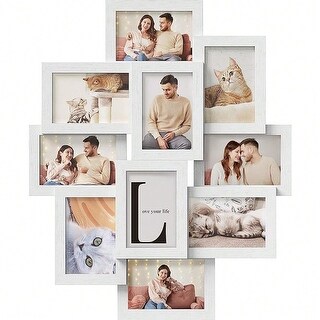 Pack of 10 White Collage Picture Frames Perfect Wall Decor for Living ...