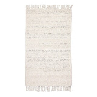 ECARPETGALLERY Sienna Cream Wool Rug - 5'1 x 8'0 - Bed Bath & Beyond ...