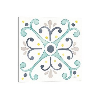 iCanvas "Garden Getaway Tile III White" by Laura Marshall Canvas Print ...