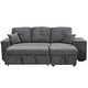 Roomfitters Reversible Sleeper Sectional Sofa Bed with Side Shelf, 2 ...