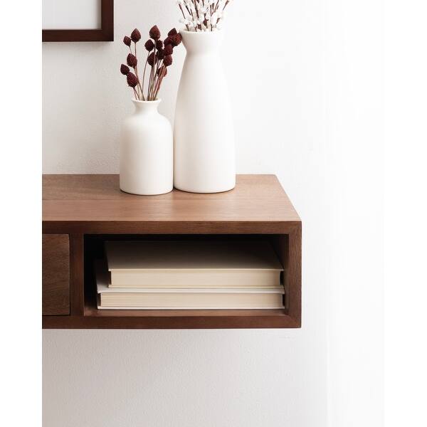 Kate and Laurel Hutton Floating Side Table with Drawer - On Sale - Bed ...