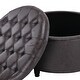 Kotter Home Round Tufted Storage Ottoman - Bed Bath & Beyond - 31319336