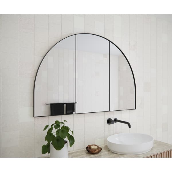 Three Door Steel Frame Arch Shape Medicine Cabinet - Bed Bath & Beyond ...