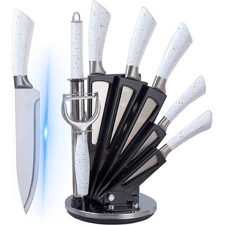 Kitchen Knife Set, 8-Pieces Non-stick Stainless Steel Chef Knives Set ...