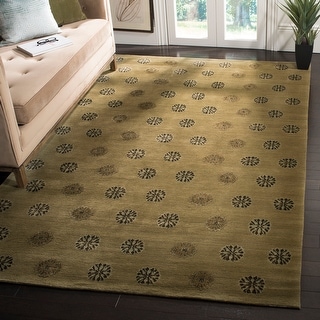 SAFAVIEH Couture Hand-knotted Hassanah Silk/ Wool Rug - Bed Bath ...
