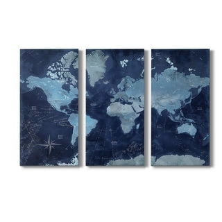 World Map- Premium Gallery Wrapped Canvas - Ready to Hang - Bed Bath ...