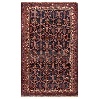 ECARPETGALLERY Hand-knotted Konya Anatolian Navy Wool Rug - 5'7 x 9'2 ...