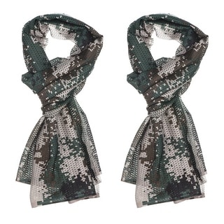 2Pcs 63"x20" Mesh Net Camo Scarf Camouflage Camo Veil Mesh Scarves ...