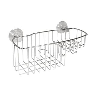 InterDesign Power Lock Silver Stainless Steel Shower Basket - Bed Bath ...
