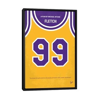 iCanvas "Fletch Minimal Movie Poster" by Chungkong Framed Canvas Print ...