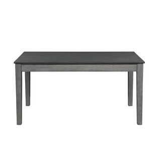 Lexicon Dining Room Table, 2-Tone Brushed Dark Gray and Light Gray - 36 ...