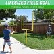 GoSports PRO Kick Challenge Field Goal Post Set with 2 Footballs and ...