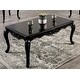 Traditional Style Rectangle Coffee Table Curved Shaped Legs Carved ...
