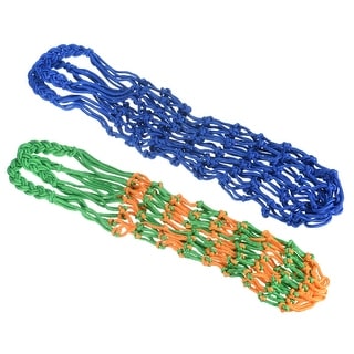 1 Set/2Pcs Basketball Net Bag Storage Ball Mesh Bag Blue/Green Yellow ...