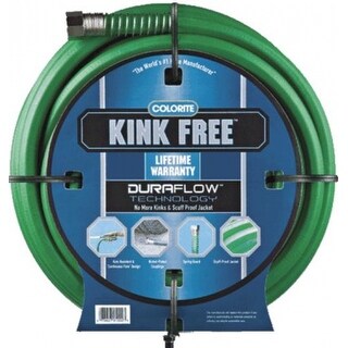 Duraflow SN7958050 Kink Free Heavy-Duty Garden Hose 5/8"x50', Green ...