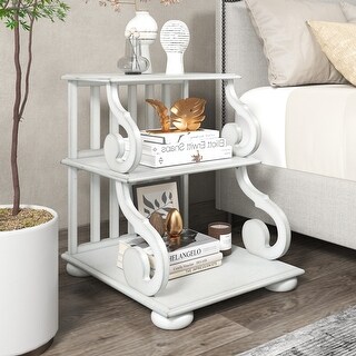 Open Storage Classic Vintage Style Side Table - Bed Bath & Beyond ...