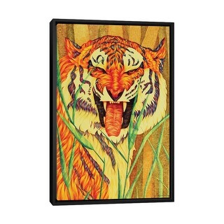 iCanvas "Tiger's Rage" by Gerardo Segismundo Framed - Bed Bath & Beyond ...