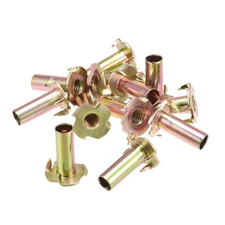M8x28mm T-Nuts 4 Pronged Tee Nut Threaded Inserts for Wood 24pcs ...