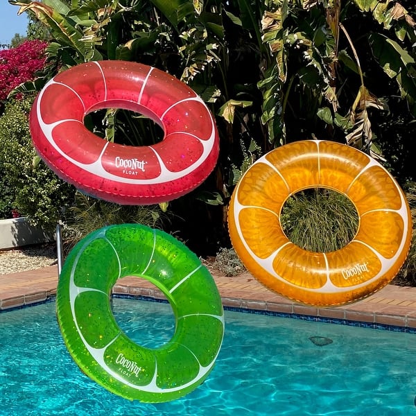 pool float ring nearby