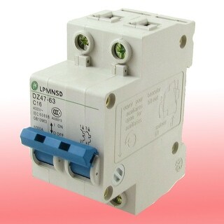 AC 400V 16A 2 Pole 2P Overload Protection Miniature Circuit Breaker ...