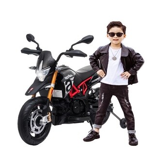 Electric Motorcycle,Training Wheels, Spring Suspension, LED Lights ...