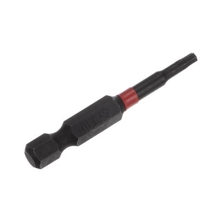 T10 Magnetic Security Impact Torx Screwdriver Bit 1/4" Hex Shank 2 ...
