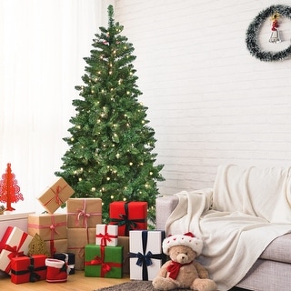 6ft-9ft WiFi-Controlled PVC Automatic Christmas Tree with RGB LED ...