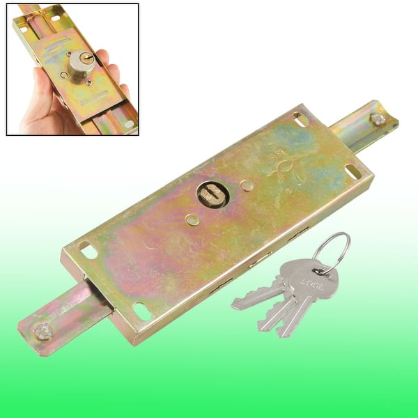 Warehouse Cylinder Head Rolling Shutter Door Lock w 3 Metal Keys - Gold ...