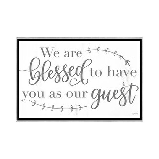 iCanvas "Blessed Guest" by Imperfect Dust Framed - Bed Bath & Beyond ...