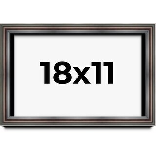 18x11 Shadow Box Frame Brown Cherry | 2.625 Inches Deep Pine Wood - Bed ...