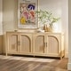 Walker Edison Modern 70-inch Reeded Sideboard with Arched Doors - Bed ...