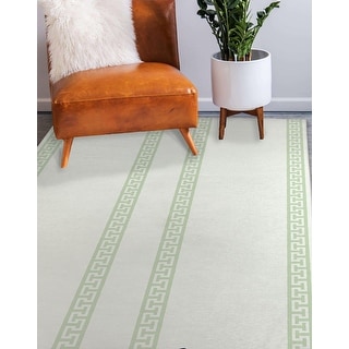 APHRODITE BORDER LIGHT GREEN Area Rug By Becky Bailey - Bed Bath ...