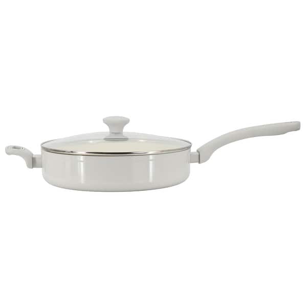 Martha Stewart Everyday Rexford 5 Quart Ceramic Nonstick Aluminum Saute ...