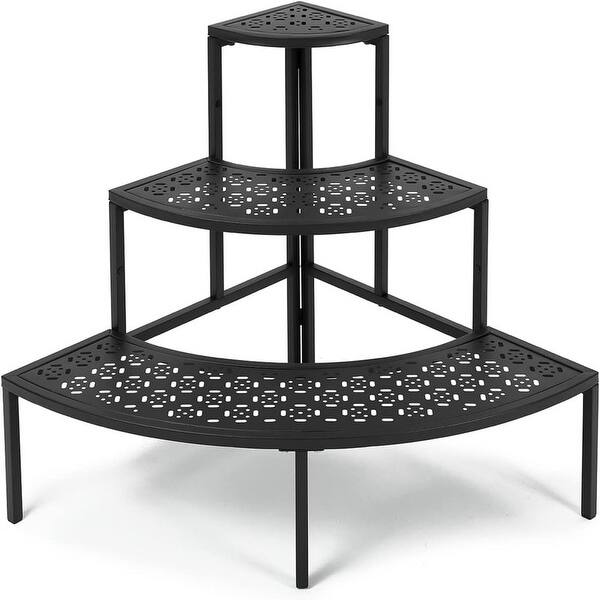 3-Tier Metal Plant Stand Indoor (Quarter Round) - Bed Bath & Beyond ...