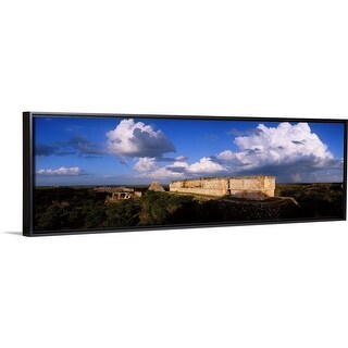 "Mayan Ruins "Governor's Palace" and Pyramid Uxmal Mexico" Black Float ...