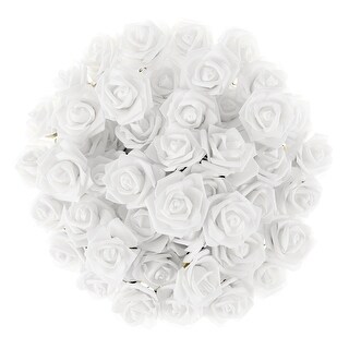 Pure Garden Artificial Rose Bundle, 50 Pc (White) - Bed Bath & Beyond ...