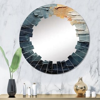 Designart "Abstracct Plutot Planet Collage" Pluto Modern Wall Mirror ...