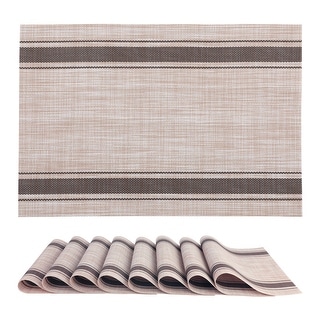 Placemats Set of 6 Vinyl Placemats for Kitchen Dining Table Decor Heat ...