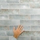 Merola Tile Biarritz Green 3" x 12" Ceramic Wall Tile - Bed Bath ...