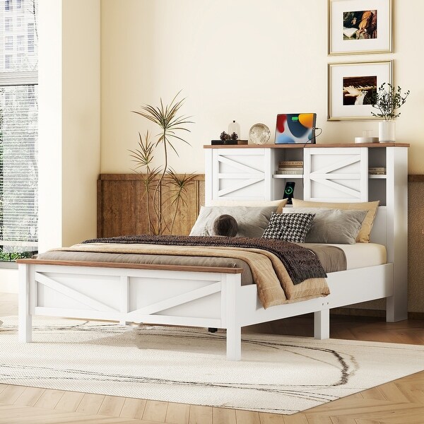 Rustic full bed store