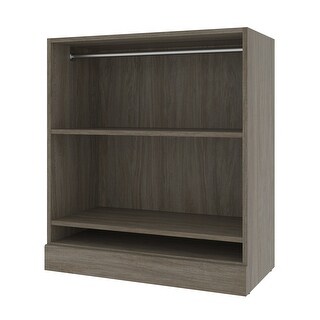 Versatile 36W Low Shelving Unit with Rod by Bestar - Bed Bath & Beyond ...