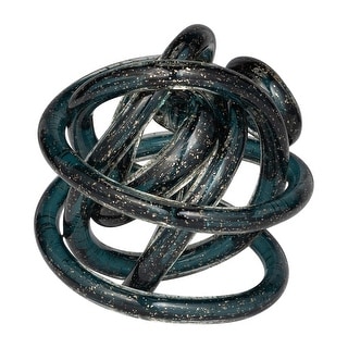 Sagebrook Home Sculptural Glass Abstract Knot, Decorative Objects, Home ...