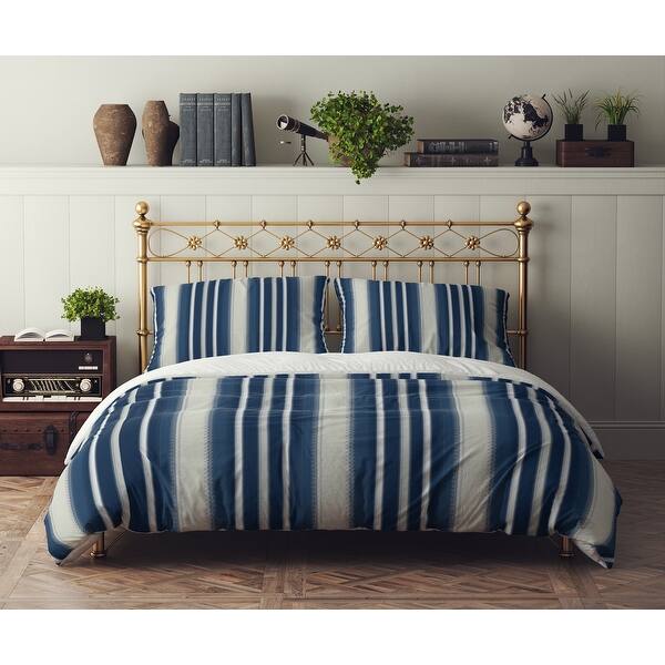 HERMOSA STRIPES NAVY Comforter Set By Kavka Designs - Bed Bath & Beyond ...