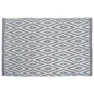 Handwoven Diamond Rug 30" X 48" Grey - Bed Bath & Beyond - 42201953